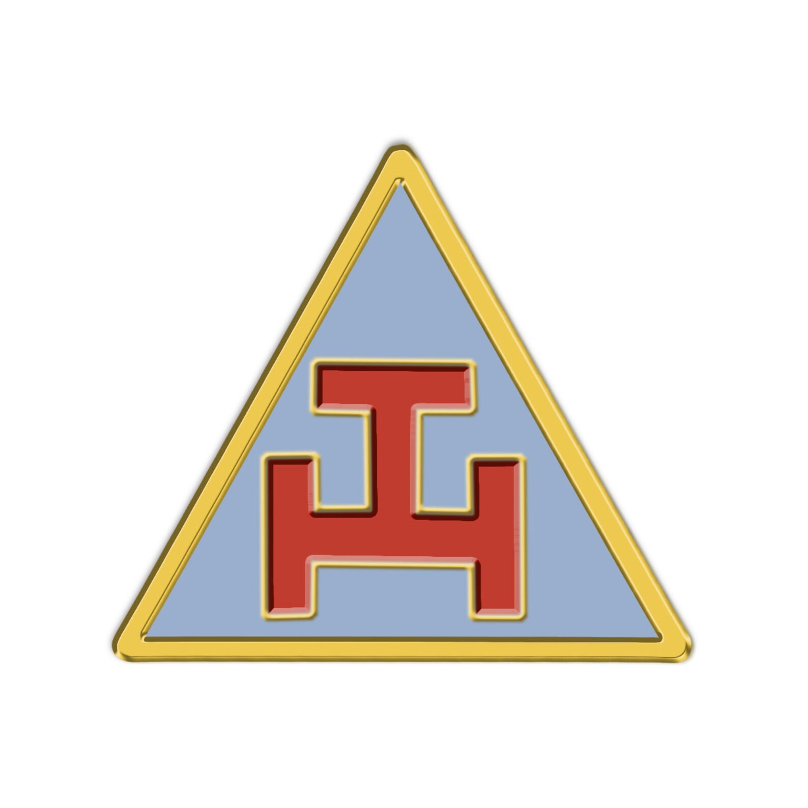 Royal Arch Triangle Masonic Lapel Pin White & | Etsy