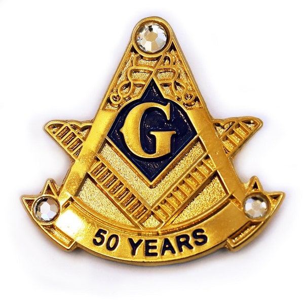 Masonic 50 Year Lapel Pins - Etsy