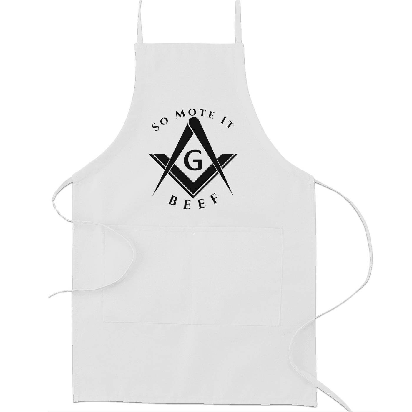 So Mote It Beef Masonic Cooking Kitchen Apron | Etsy