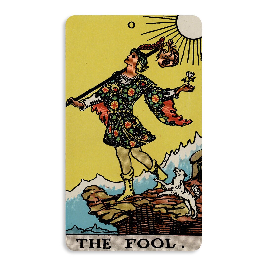 The Fool Tarot Sticker 4.25x5.5 - Etsy