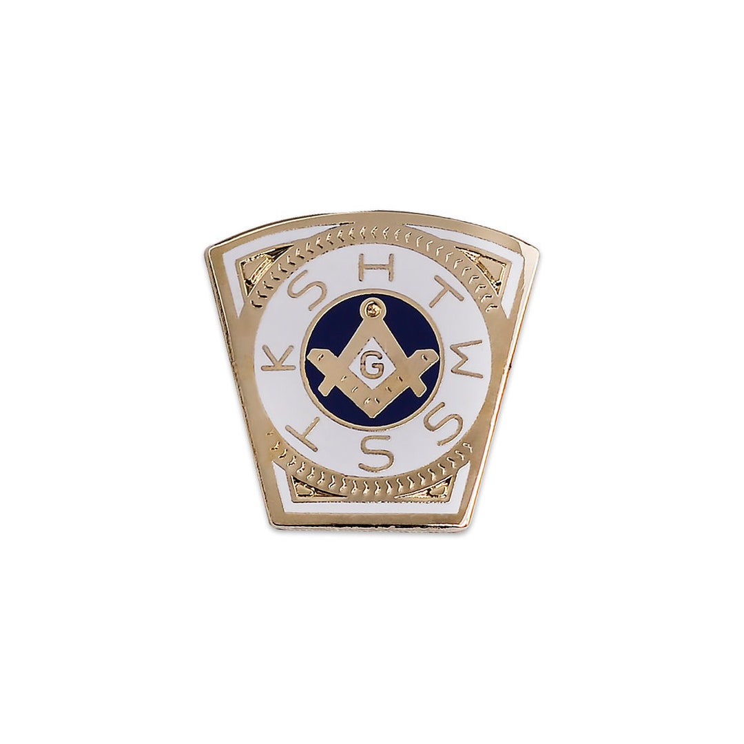 Mark Keystone Masonic Lapel Pin gold & White3/4 Tall TME-JWL-L-00019 - Etsy