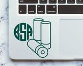 Shotgun Shell Monogram Decal | Etsy