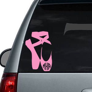 Ballet Shoes Monogram Decal - Etsy