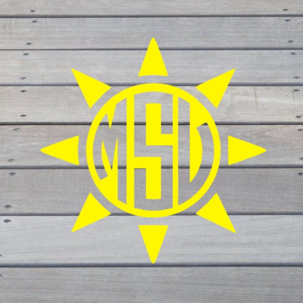 Sun Decal - Etsy