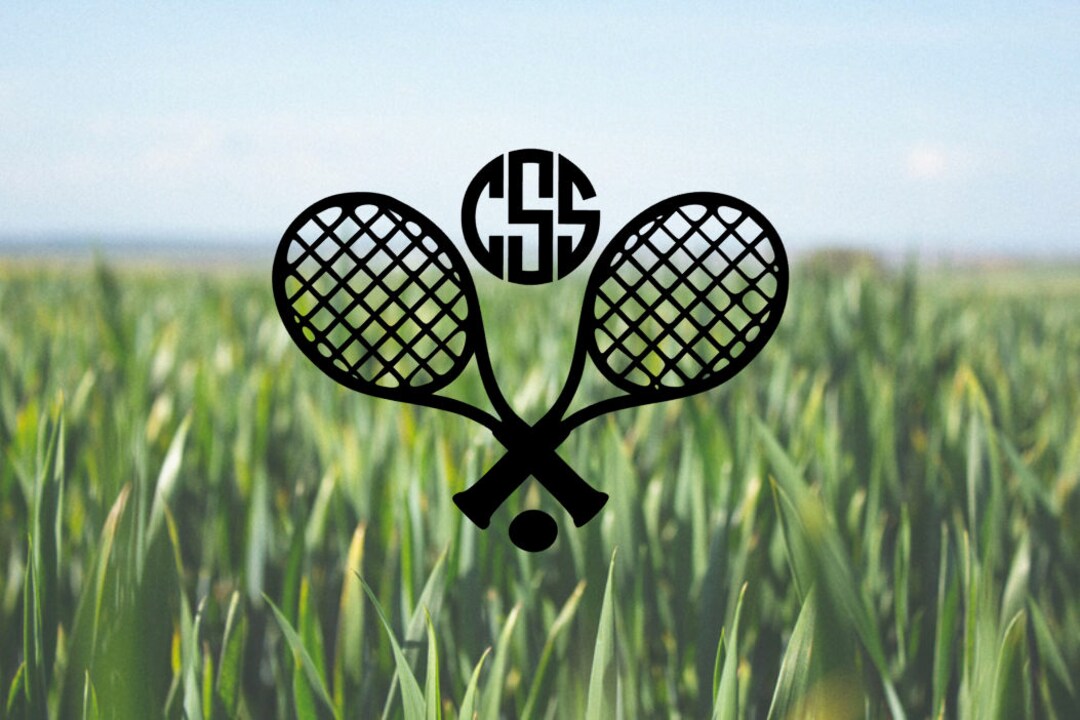 Tennis Monogram or Name Decal - Etsy