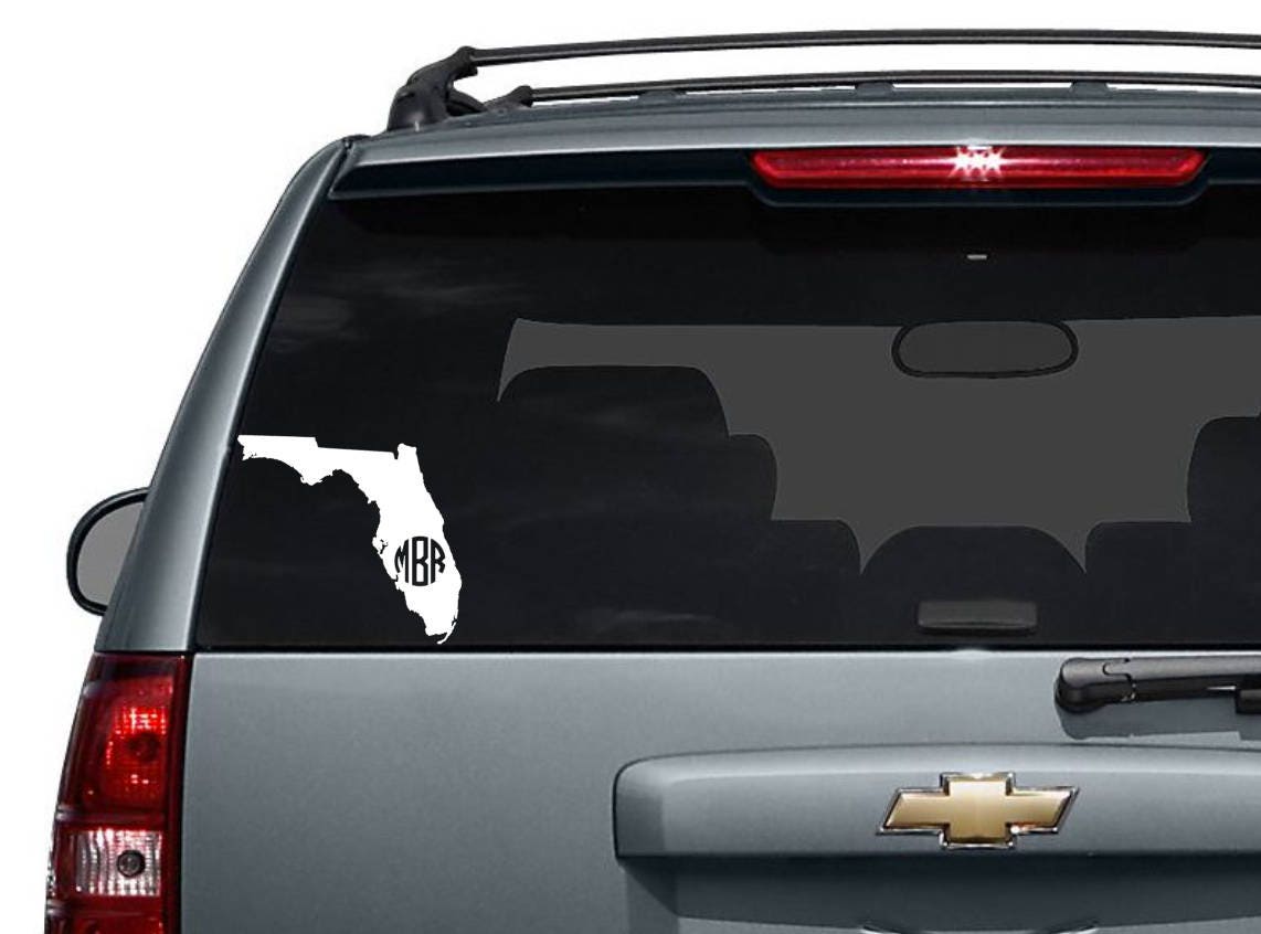State Monogram Decal Any State - Etsy