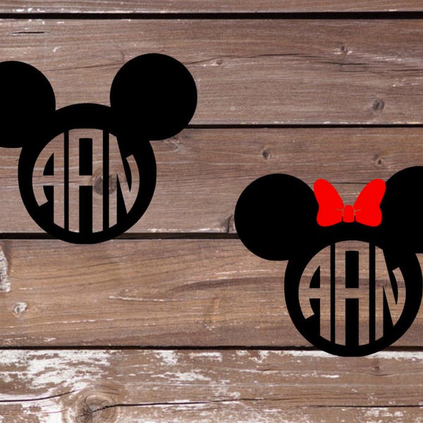 Mickey Monogram - Etsy
