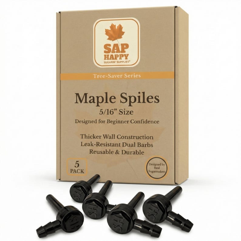 Maple Sap Spiles, 5/16" Ecolo Taps for Maple Trees, Maple Syrup Spile ...