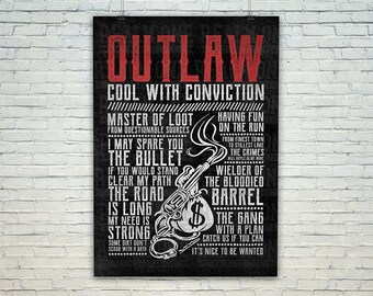 SHERIFF Poster 'wild West' Collection Multiple Size Available B&W - Etsy
