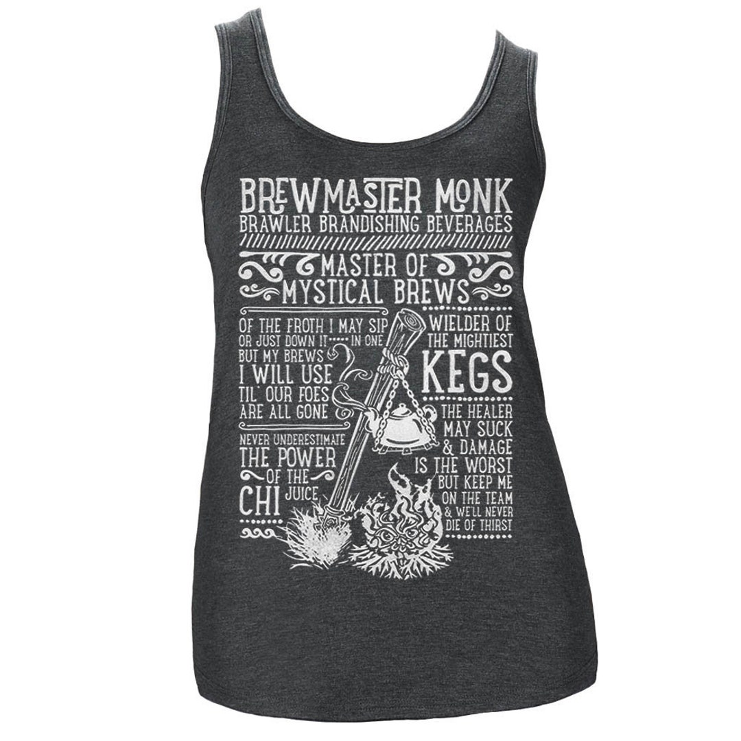 World of Warcraft / Wow Inspired Ladies Tank Top BREWMASTER MONK ...