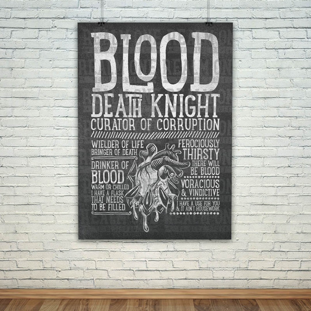 World of Warcraft / Roleplaying Medieval / Fantasy Inspired Type Poster ...