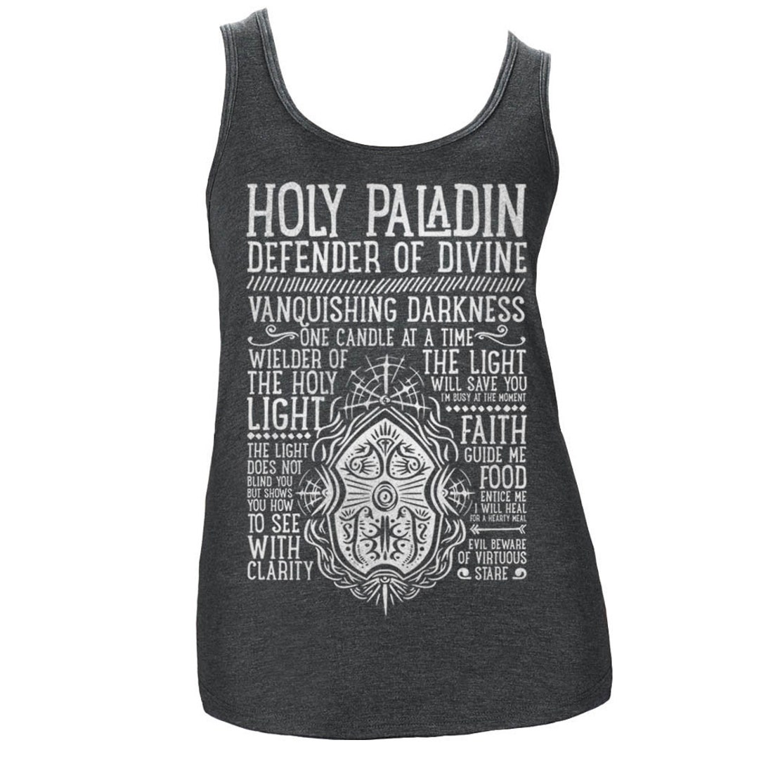 World of Warcraft / Wow Inspired Ladies Tank Top - HOLY PALADIN Edition ...