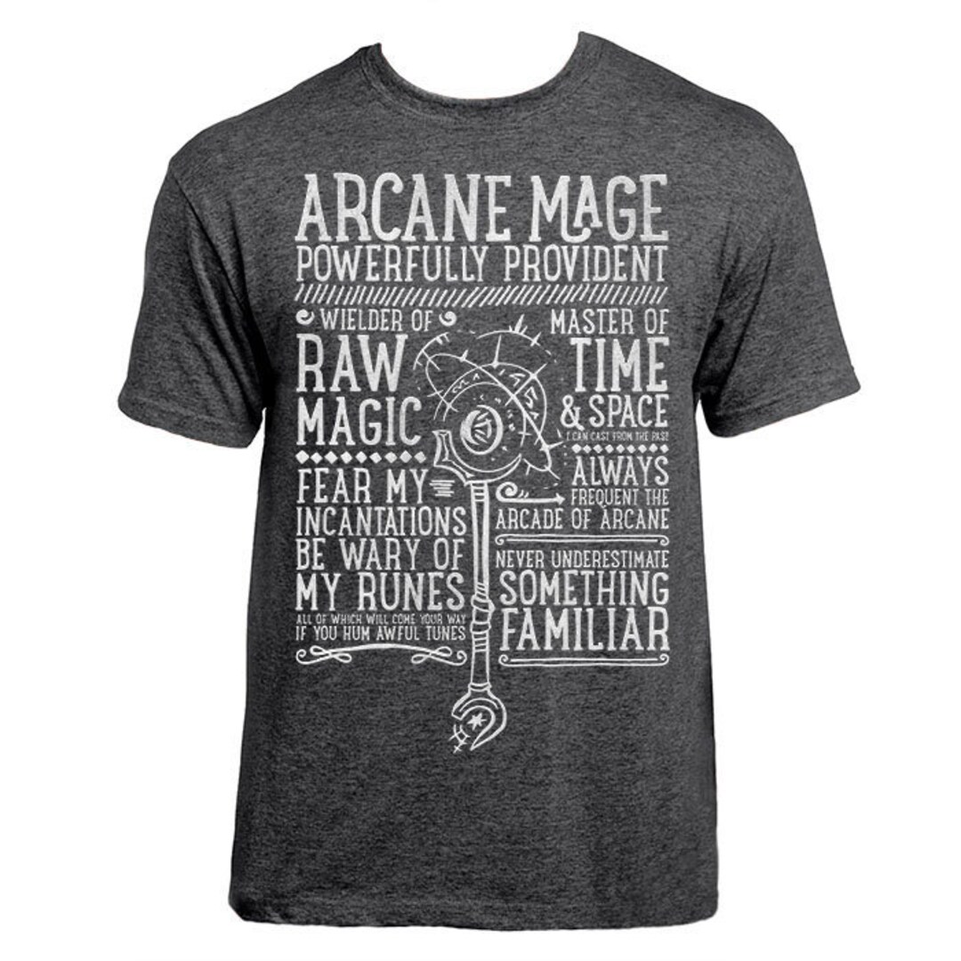 World of Warcraft / Wow Inspired T-shirt - ARCANE MAGE Edition - Unisex ...