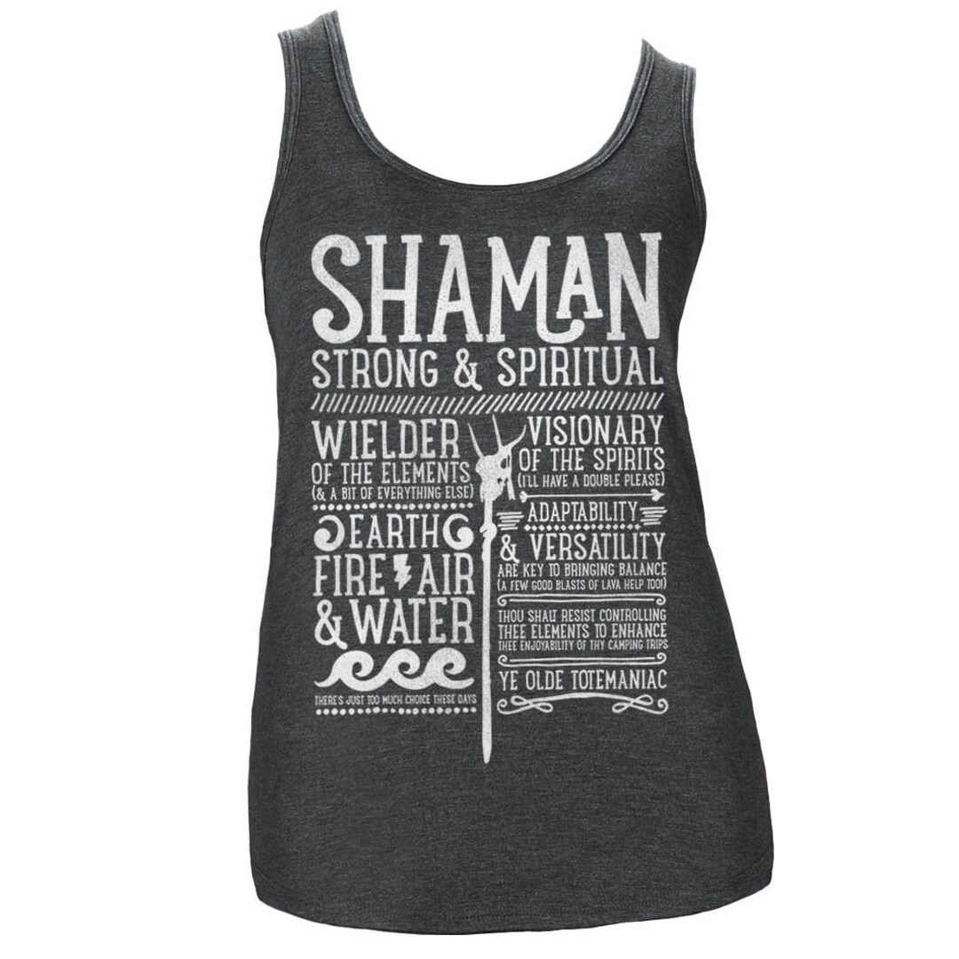 World of Warcraft / Wow Inspired Ladies Tank Top - SHAMAN Edition ...