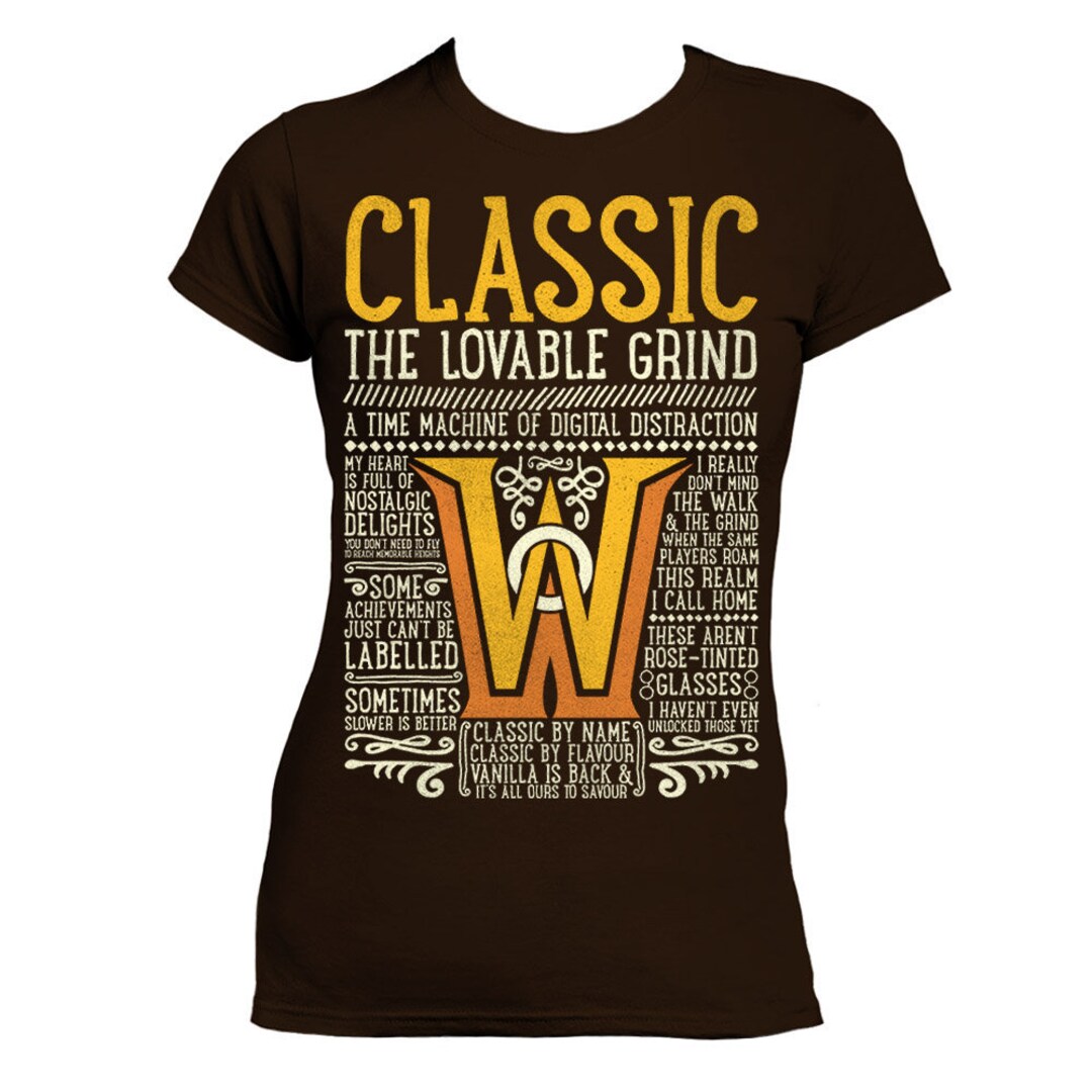 World of Warcraft Classic / Wow CLASSIC Inspired Ladies Fitted T-shirt ...