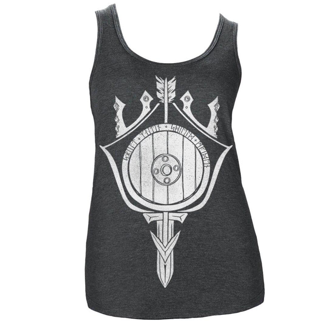 SHIELDMAIDEN Symbol Ladies Tank Top 'vikings' Collection Vikings ...