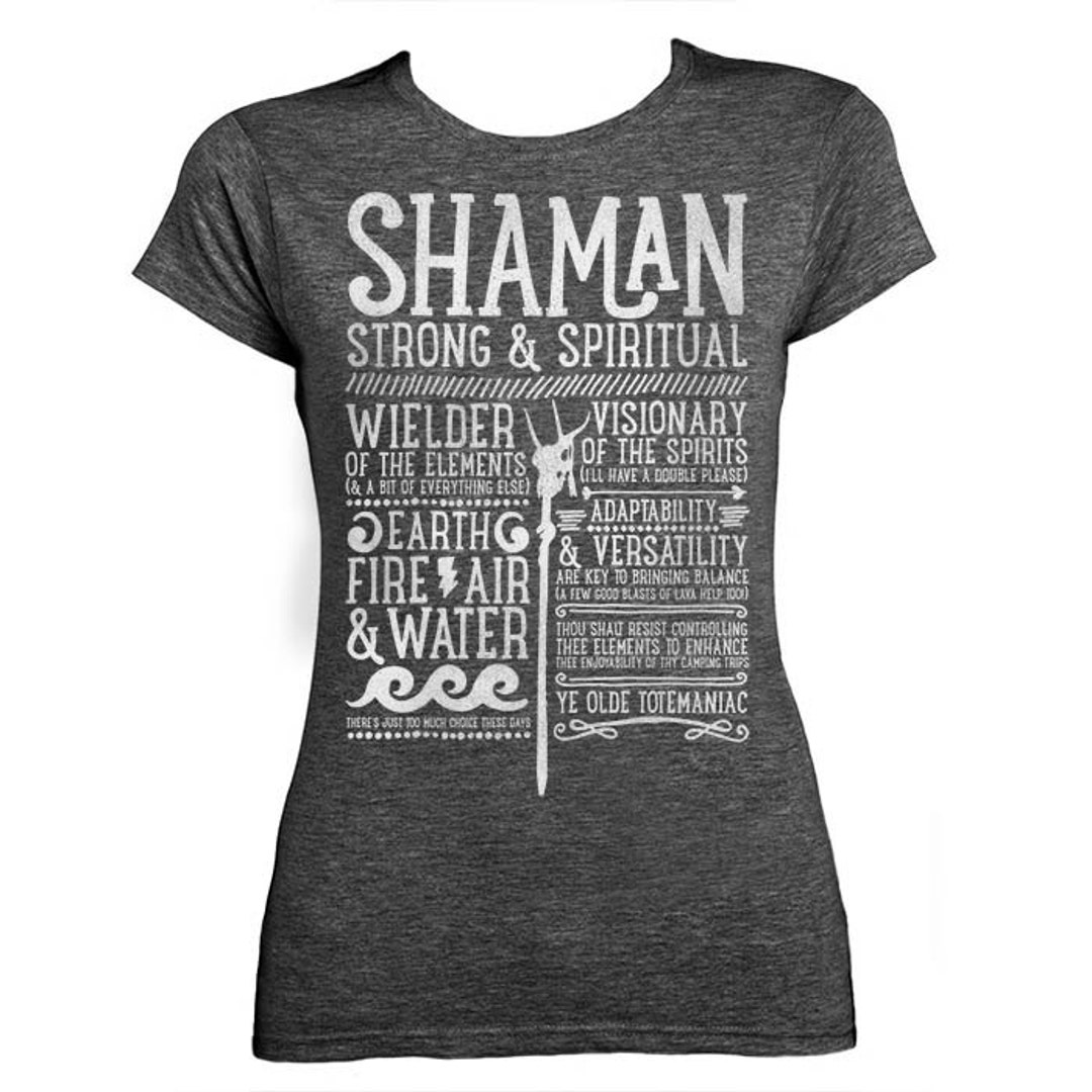 World of Warcraft / Wow Inspired Ladies Fitted T-shirt - SHAMAN Edition ...