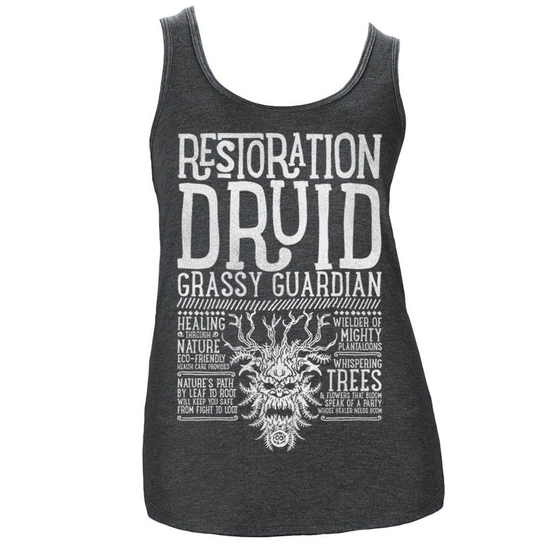 World of Warcraft / Wow Inspired Ladies Tank Top - RESTORATION DRUID ...