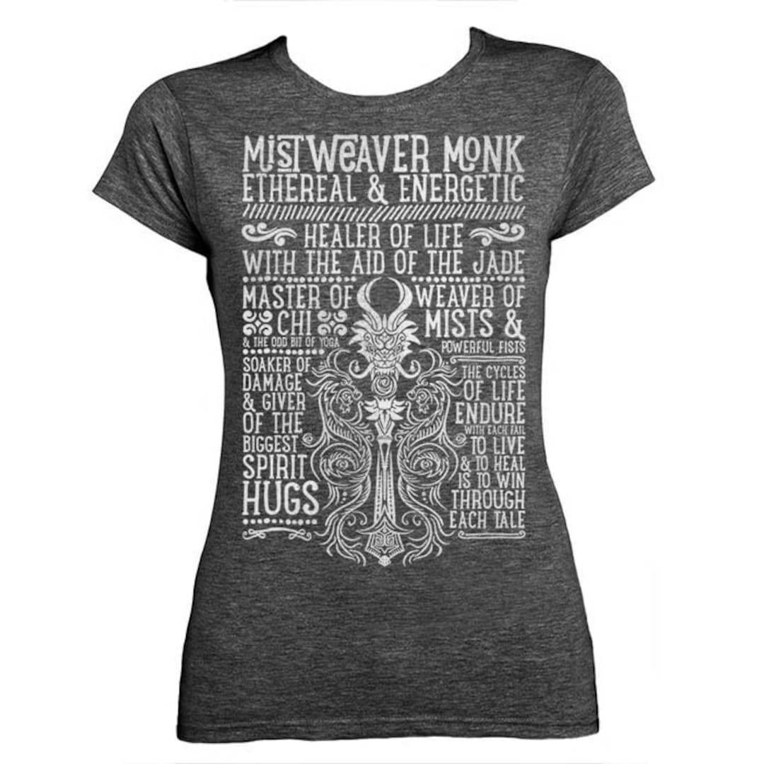 World of Warcraft / Wow Inspired Ladies Fitted T-shirt - MISTWEAVER ...