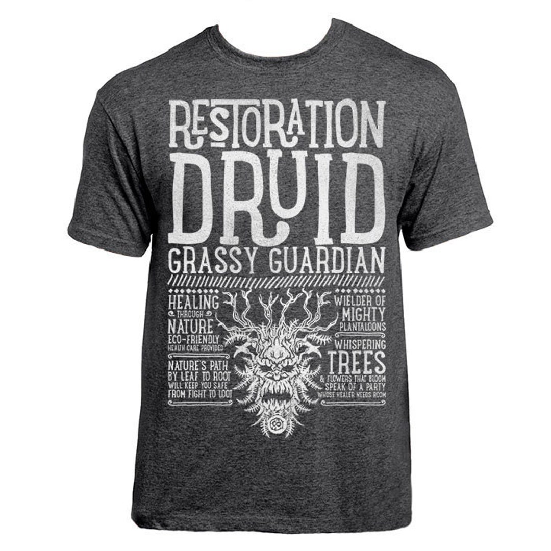 World of Warcraft / Wow Inspired T-shirt - RESTORATION DRUID Edition ...