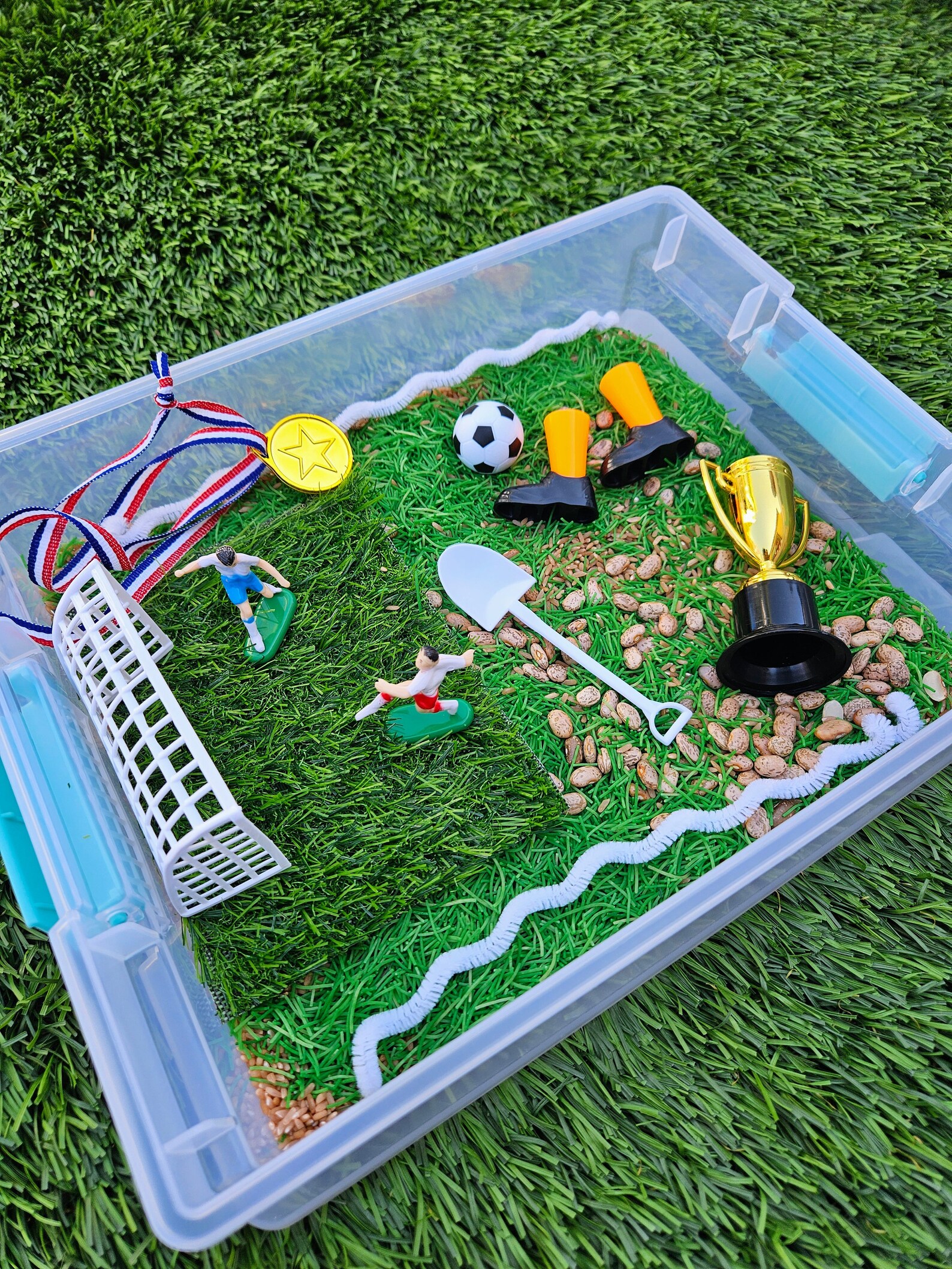 Soccer Sensory Bin, Soccer Activity, Soccer Toys, Sensory Activity ...
