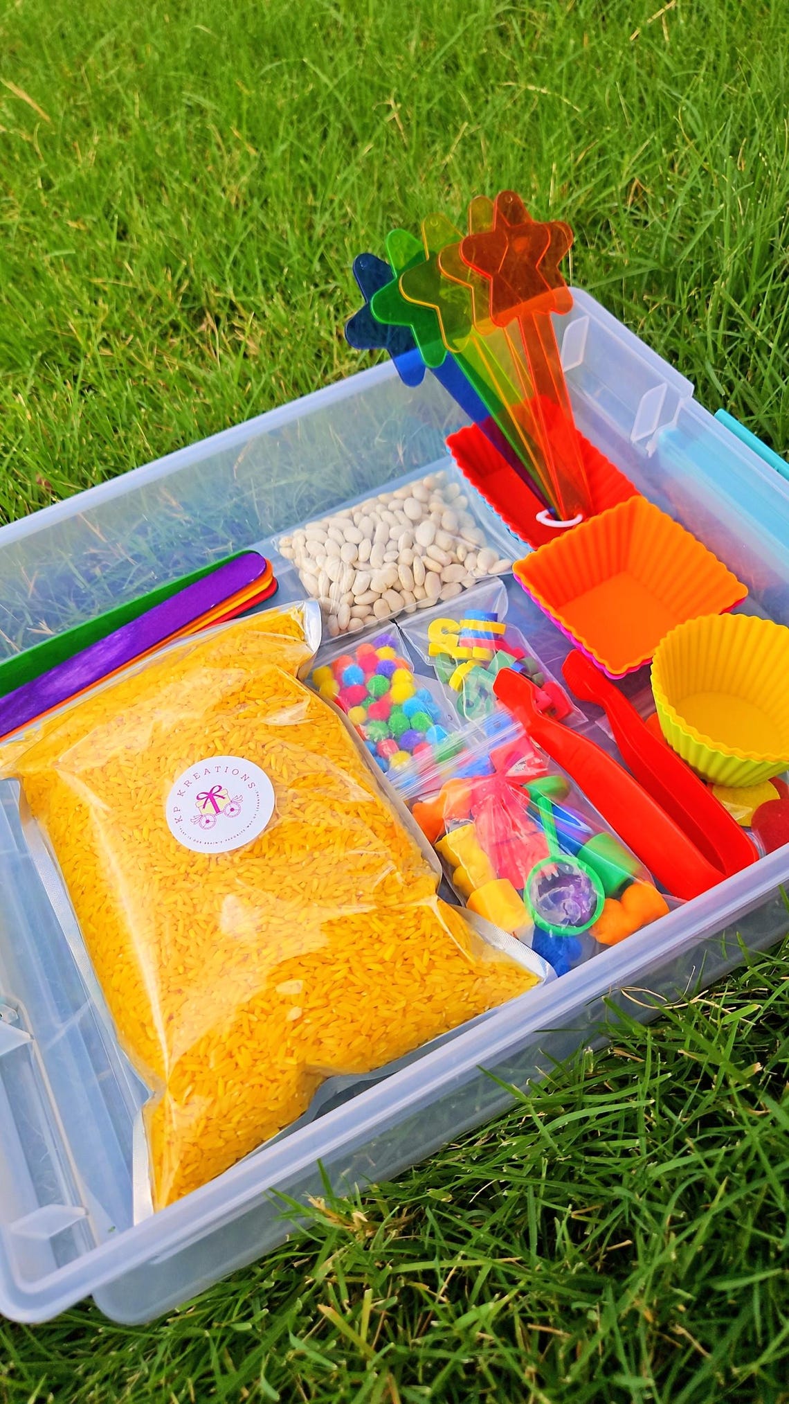 Color Match Sensory Bin, Rainbow Sensory Bin, Rainbow Activity, Color ...