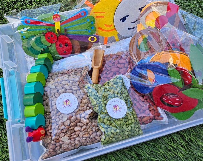 Hungry Caterpillar Sensory Bin, Caterpillar Sensory Bin, Very Hungry ...