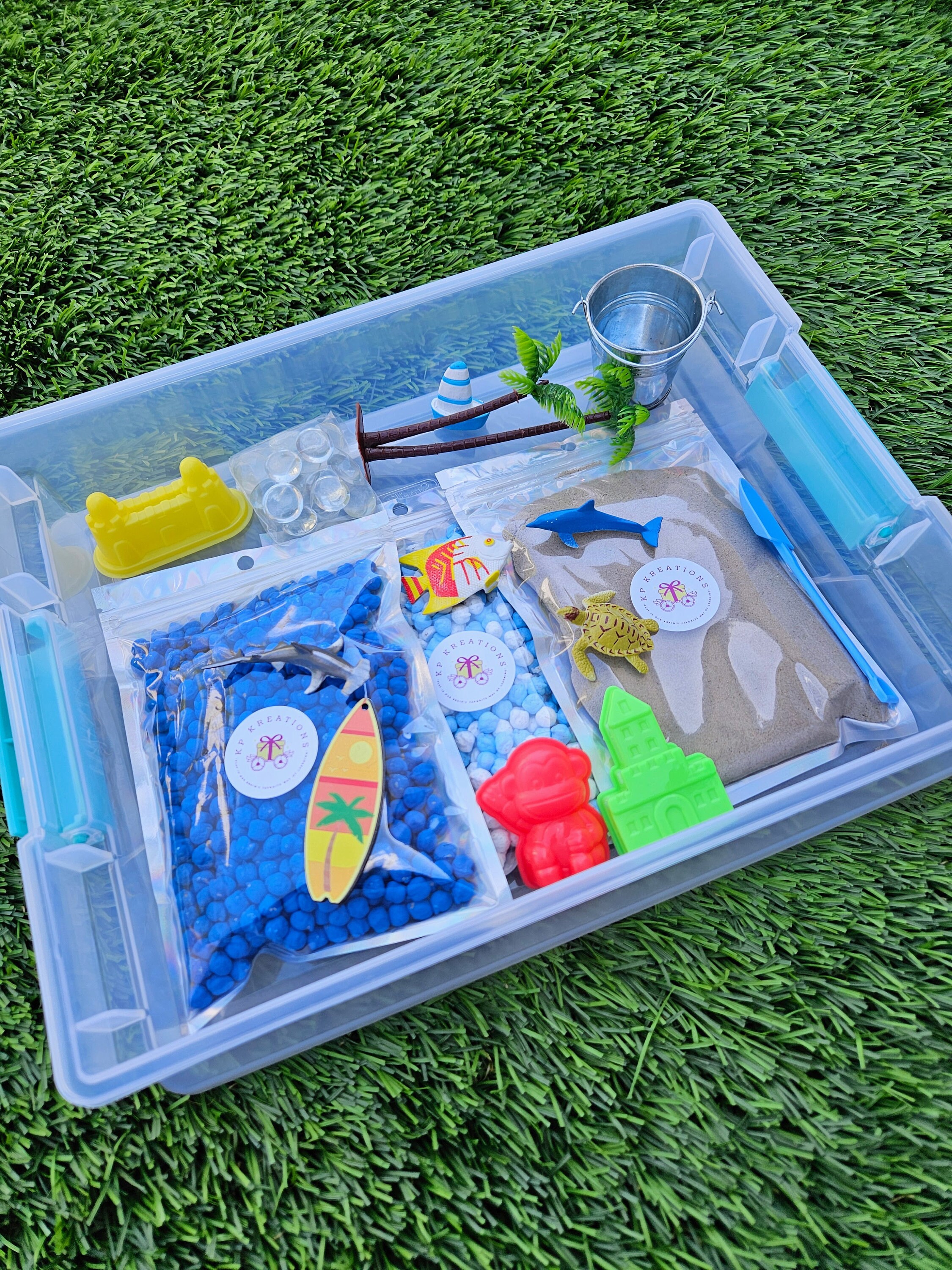 Beach Sensory Bin, Ocean Sensory Bin, Ocean Animals, Sensory Activity ...