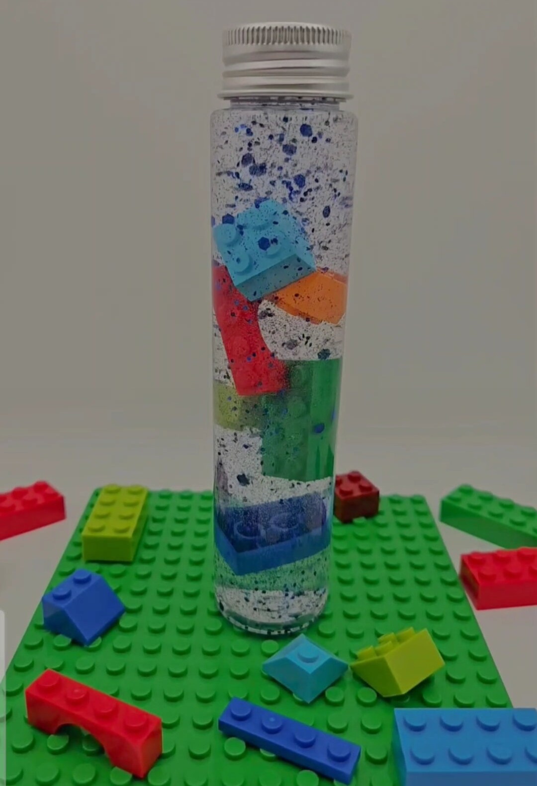 Lego Sensory Bottle, Lego Calming Bottle, Building Blocks, Sensory ...