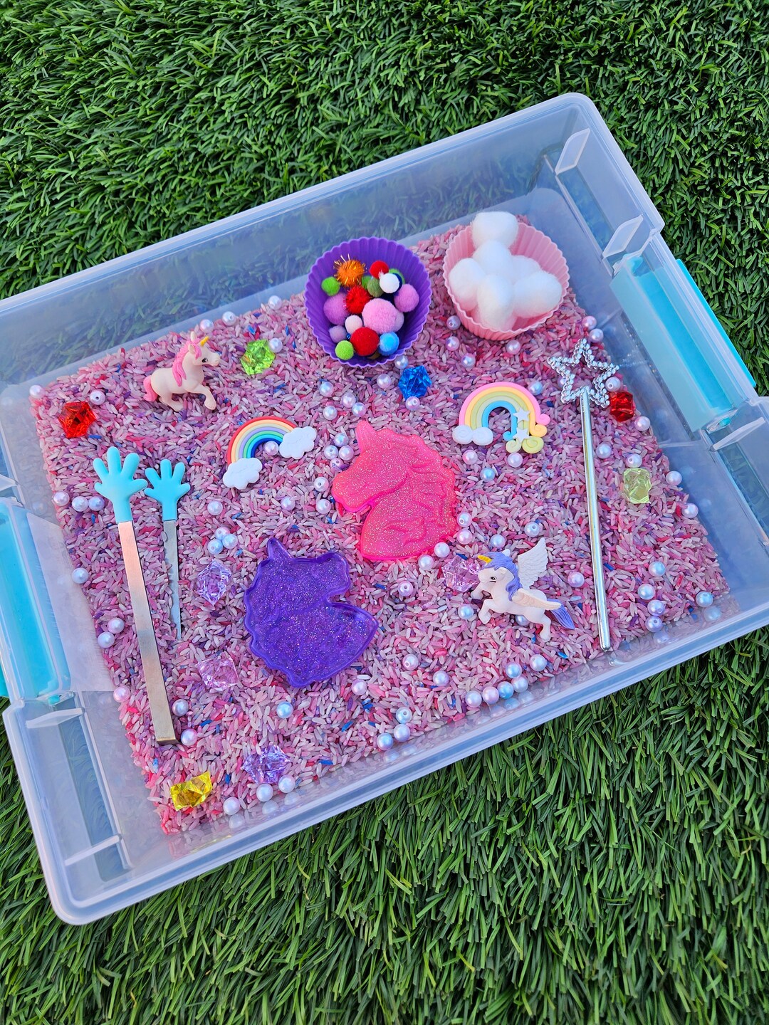 Magical Unicorn Sensory Bin, Unicorn Sensory Bin, Unicorn Activity ...