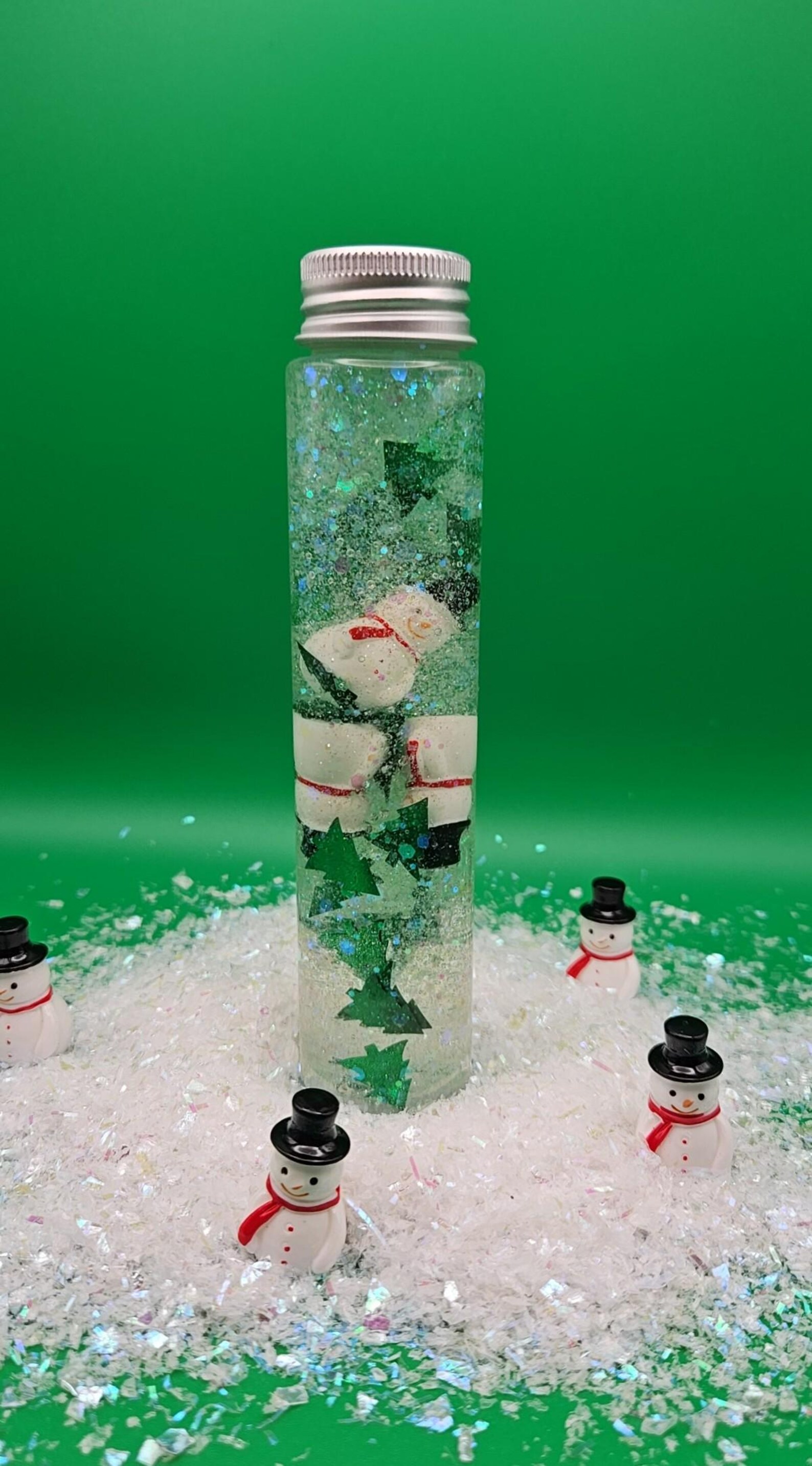 Snowman Snowglobe Sensory Bottle, Snowman Calming Bottle, Holiday ...