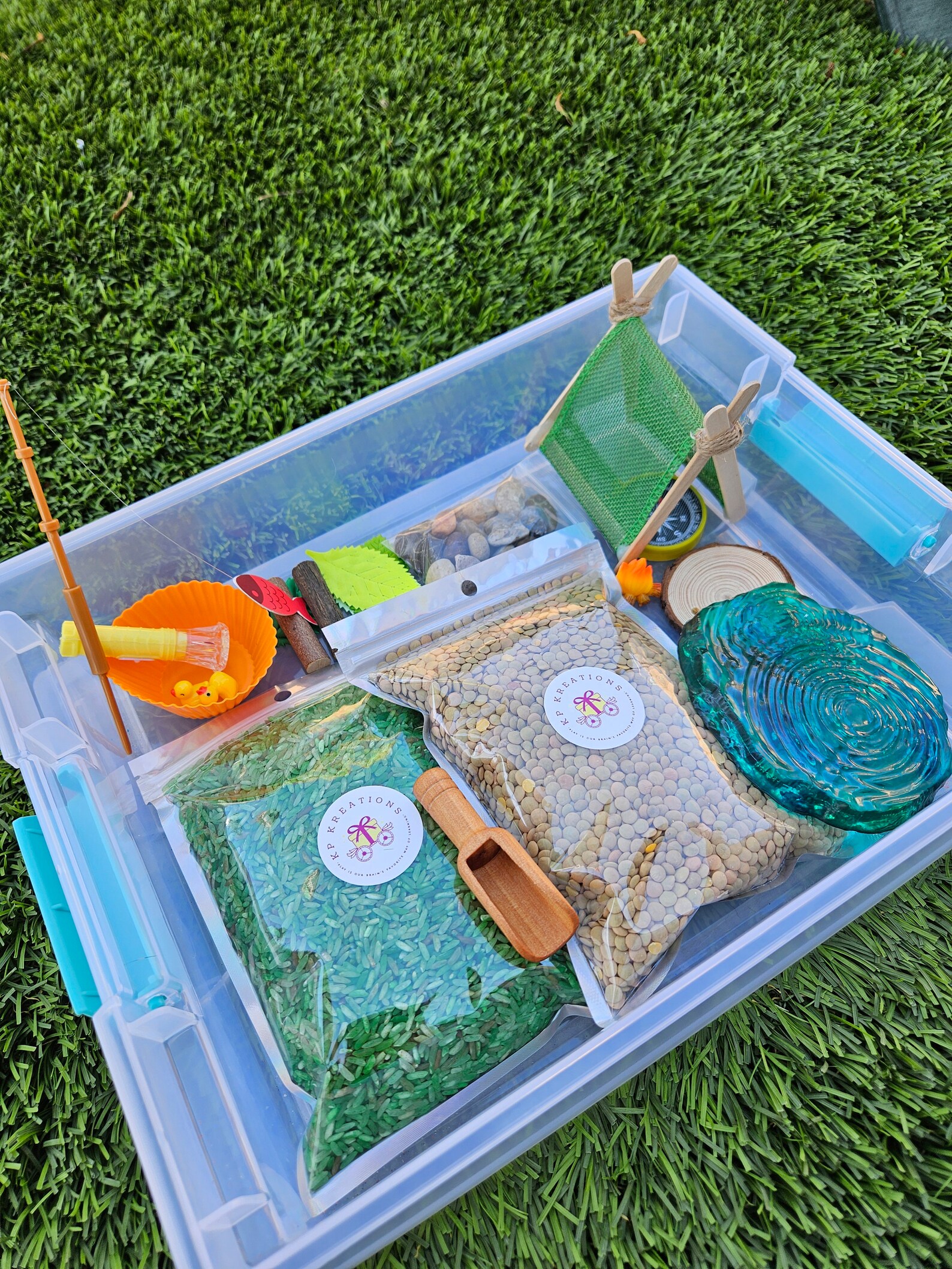 Camping Sensory Bin, Nature Sensory Bin, Sensory Activity, Sensory Bin ...