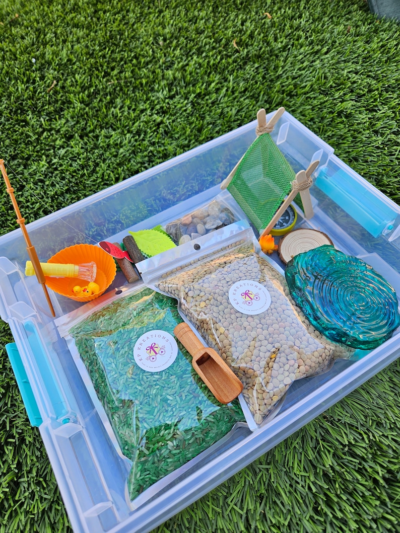 Camping Sensory Bin, Nature Sensory Bin, Sensory Activity, Sensory Bin ...