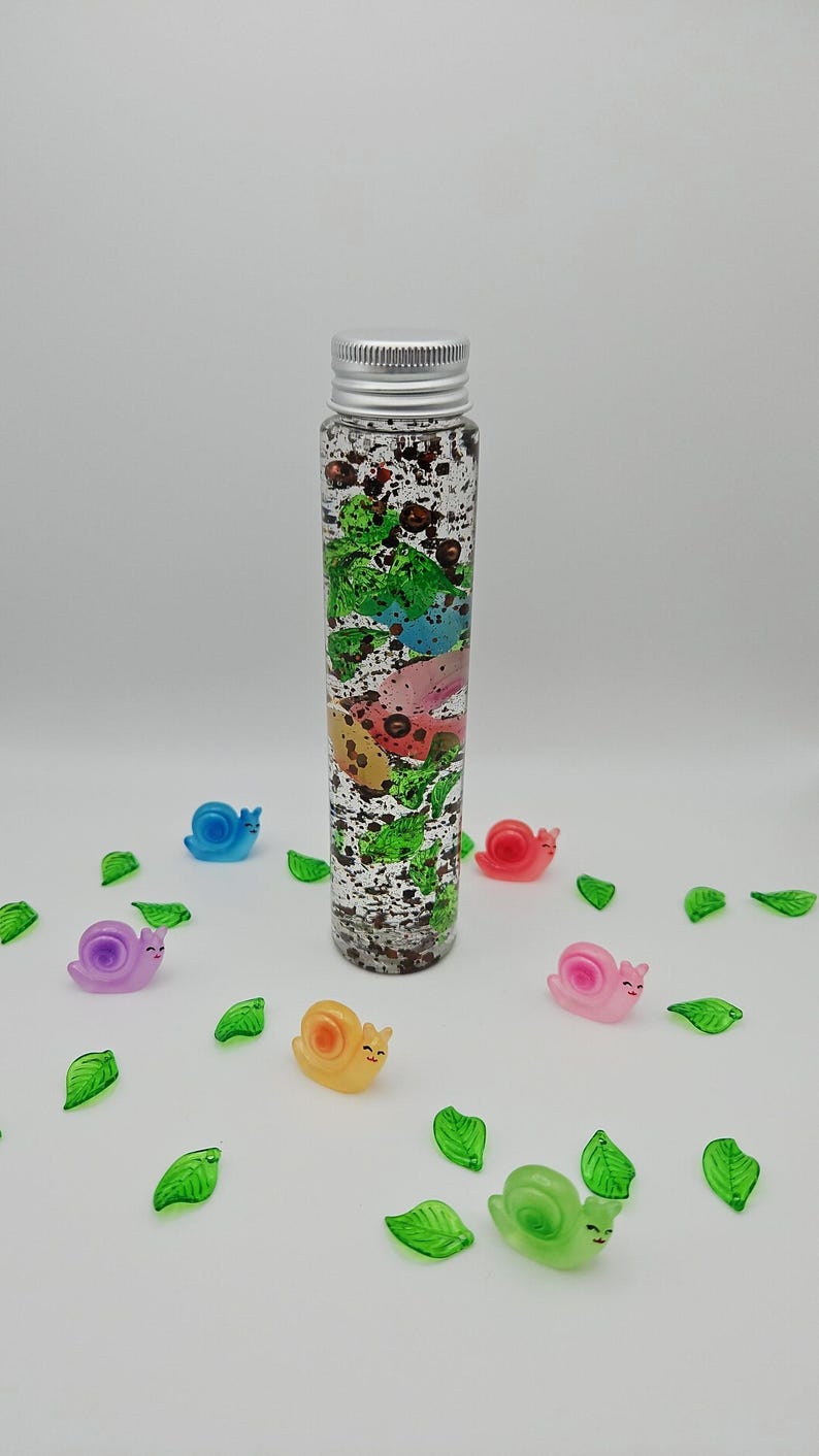 Glow in the Dark Snail Sensory Bottle, Snail Calming Bottle, Glow in ...