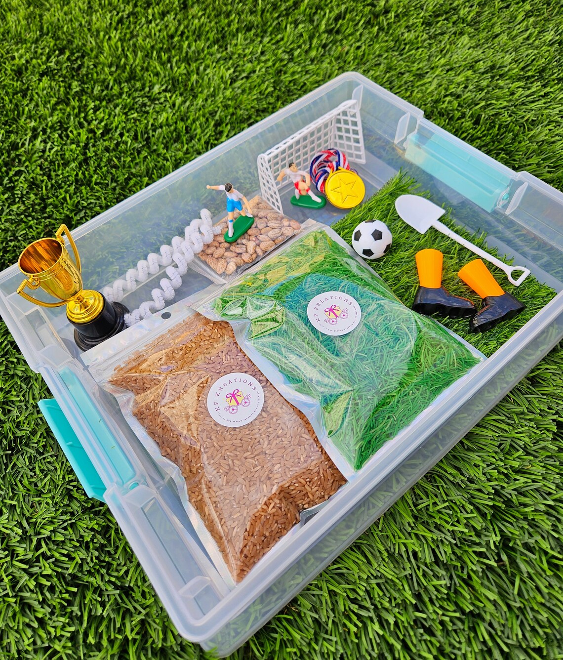 Soccer Sensory Bin, Soccer Activity, Soccer Toys, Sensory Activity ...