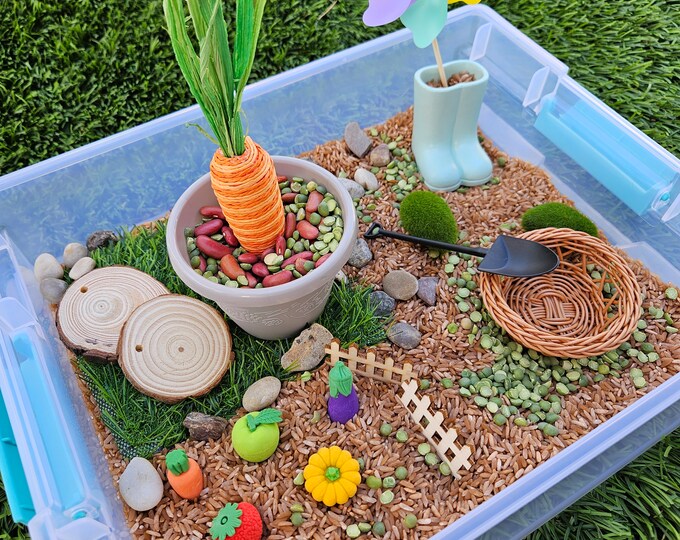 Vegetable Garden Sensory Bin, Garden Sensory Bin, Sensory Activity ...