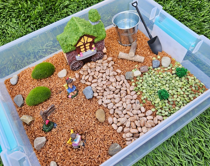 Fairy Garden Sensory Bin, Fairy Garden Activity, Fairy Sensory Bin ...