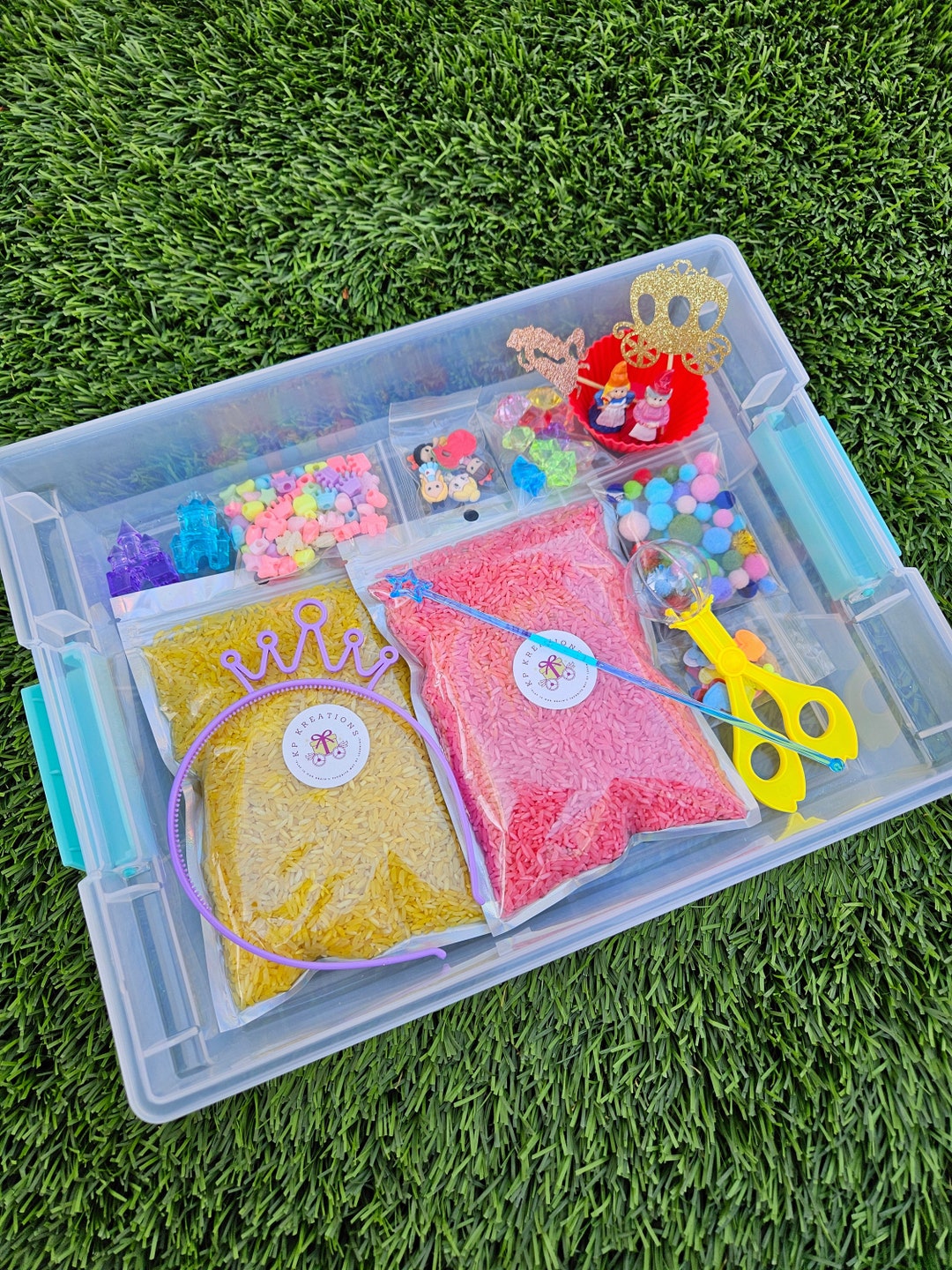 Princess Sensory Bin, Princess Toys, Princess Activity, Sensory Play ...