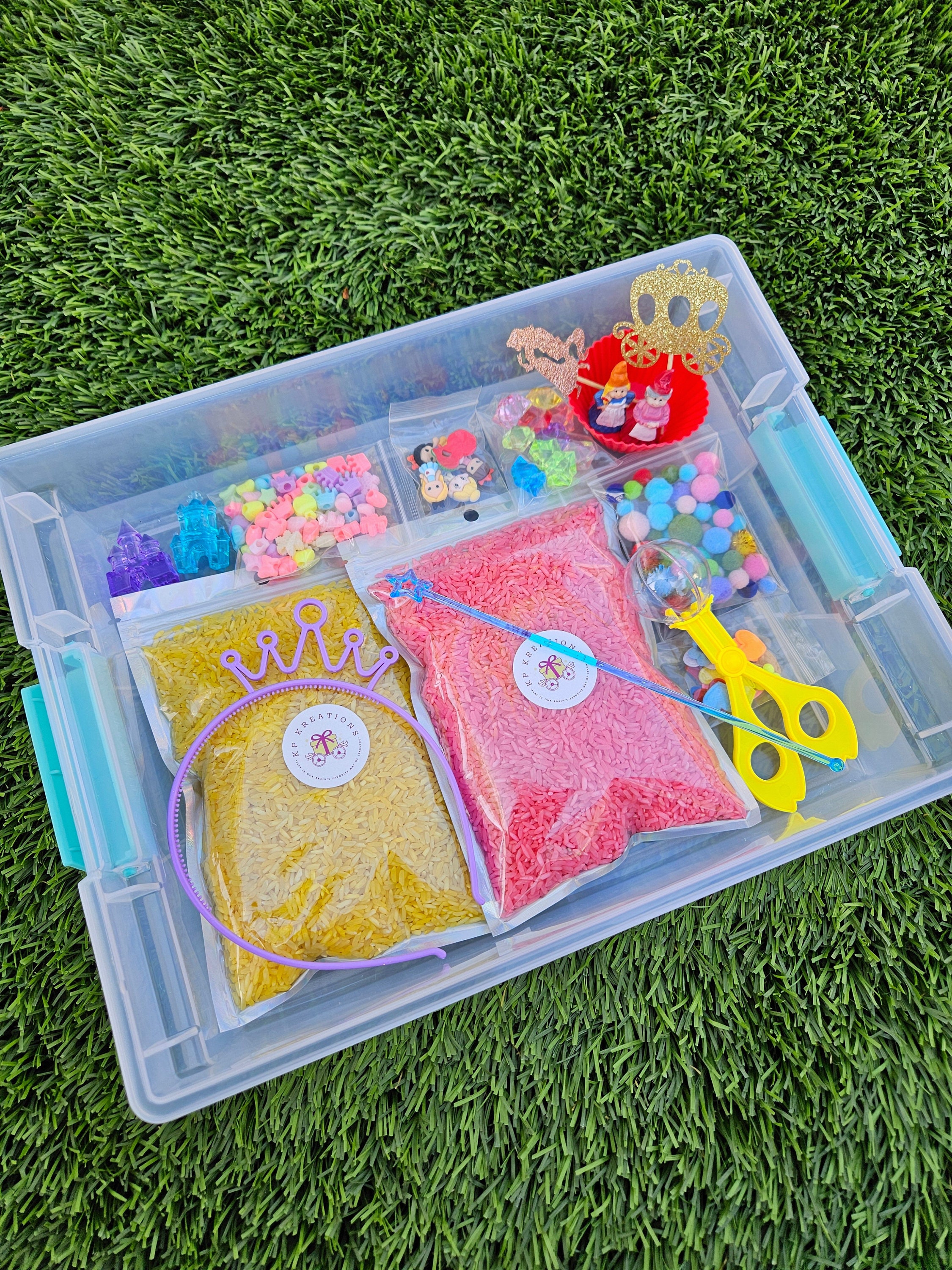 Princess Sensory Bin, Princess Toys, Princess Activity, Sensory Play ...