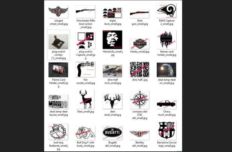 Dxf Format File Collection 150 Files for CNC Cutting - Etsy