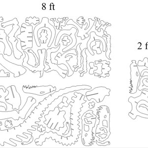 Raptor (velociraptor) Dinosaur .dxf Format Files for CNC Cutting. 5 ...