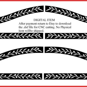 Olive Branch Gate and Fence Topper Dxf File for CNC Cutting - Etsy