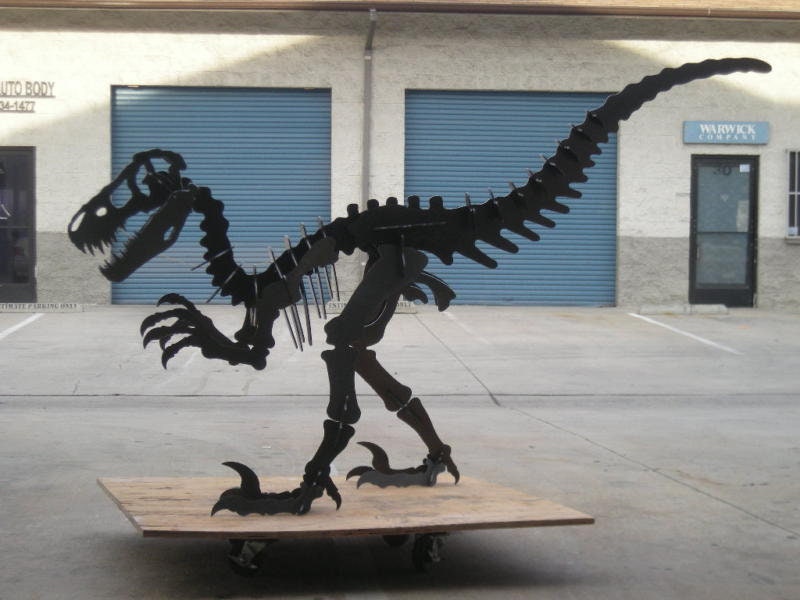 Dinosaur .dxf File for CNC Cutting. Designed for 1/4 In. Thick Steel ...