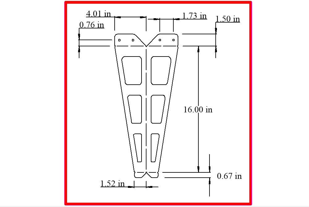 Table Leg Industrial Aircraft Inspired 16 Inch - Etsy