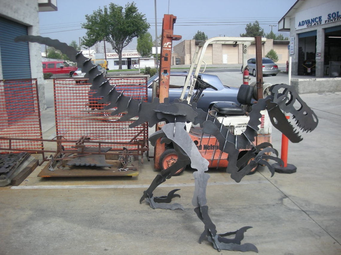 Dinosaur .dxf File for CNC Cutting. Designed for 1/4 In. Thick Steel ...