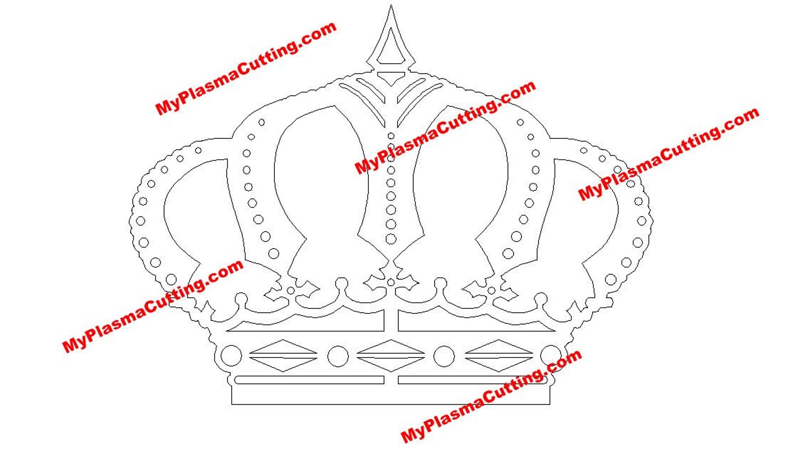 Crown Dxf File - Etsy