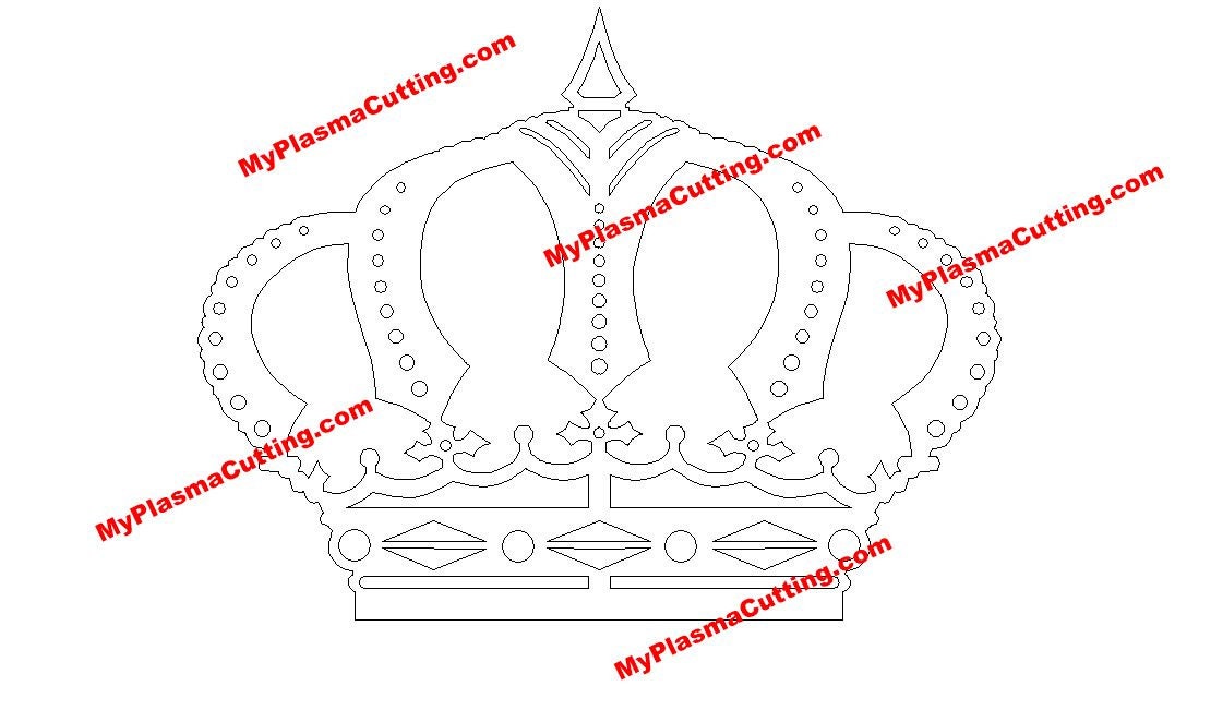 Crown Dxf File - Etsy