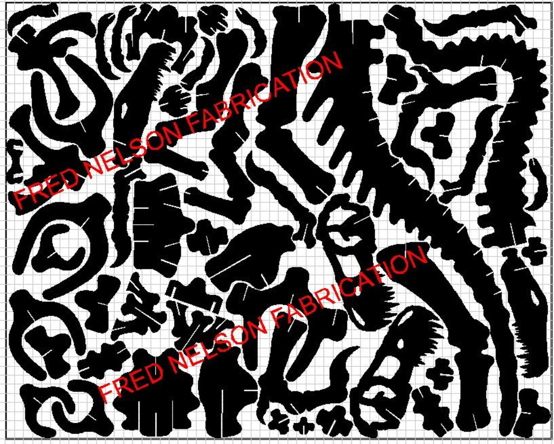 Dinosaur Dxf File. Scaled for 3/16ths Material. 84 Inches - Etsy