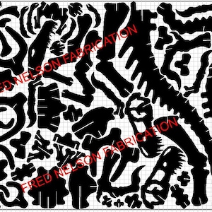 Dinosaur Dxf File. Scaled for 3/16ths Material. 84 Inches Long! - Etsy