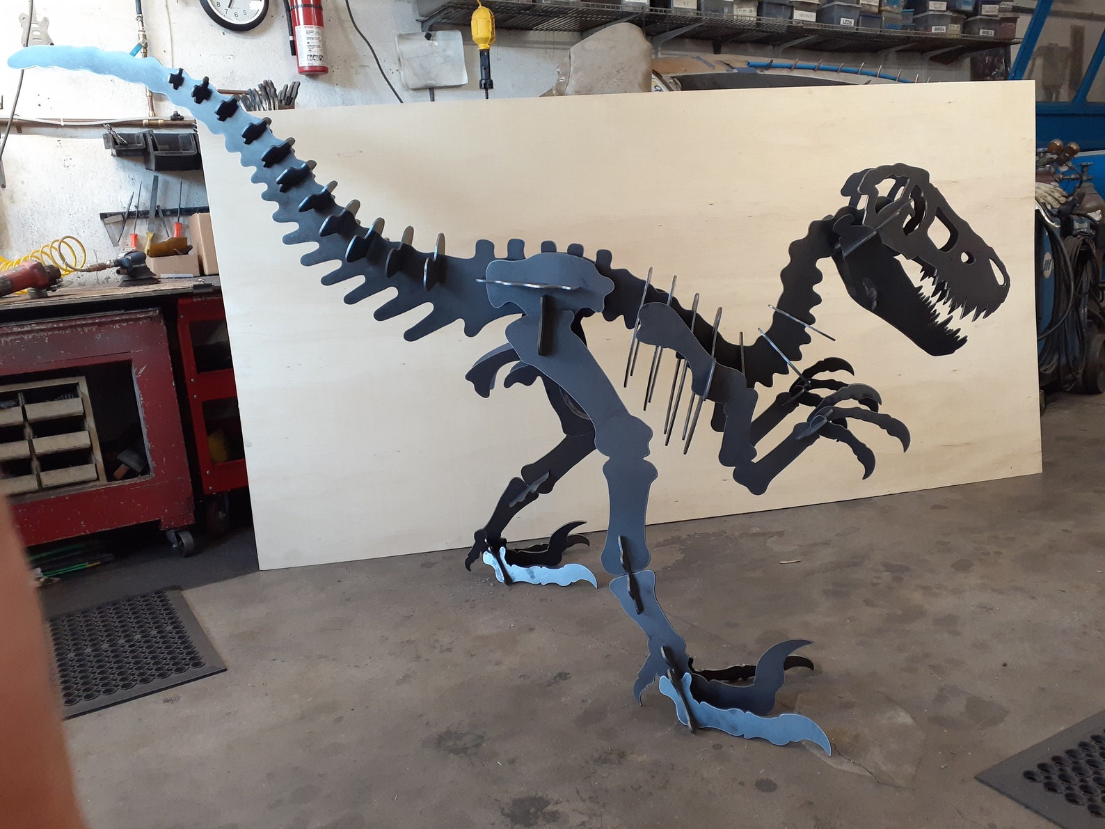 Dinosaur Dxf File. Scaled for 3/16ths Material. 84 Inches | Etsy